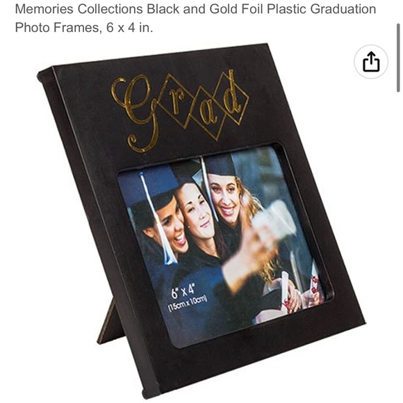 Amazon | Accents | 2 Pack Memories Black And Gold Foil Plastic ...